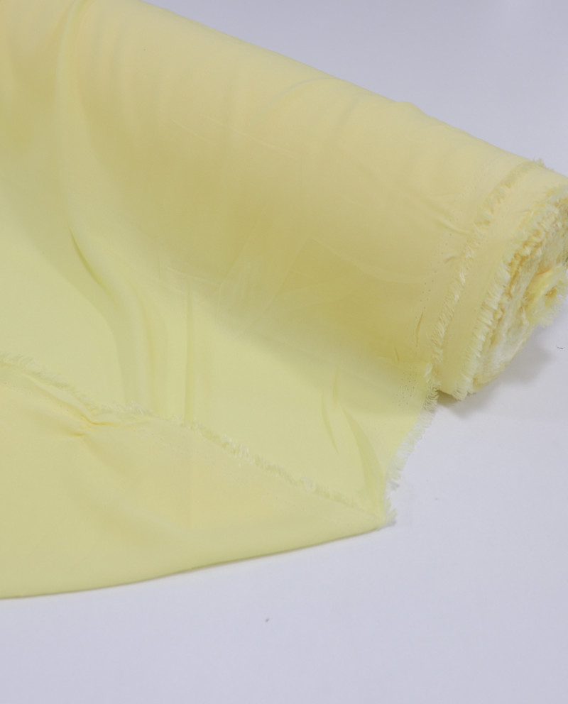 Tecido Crepe GGT Amarelo Claro (0.6m) | Casa Boa Vista Tecidos