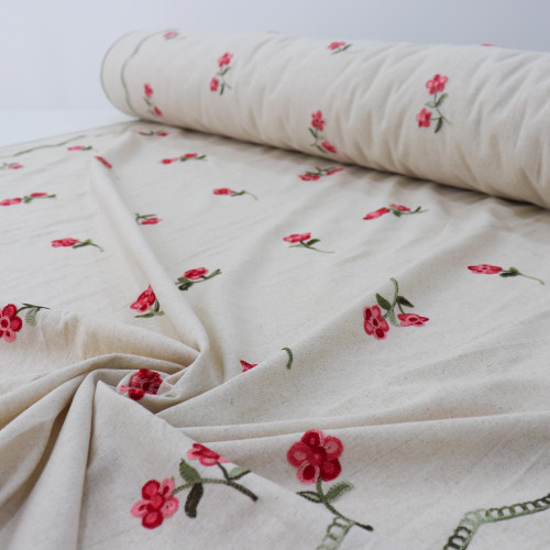 Tecido Linho Bordado | Casa Boa Vista Tecidos